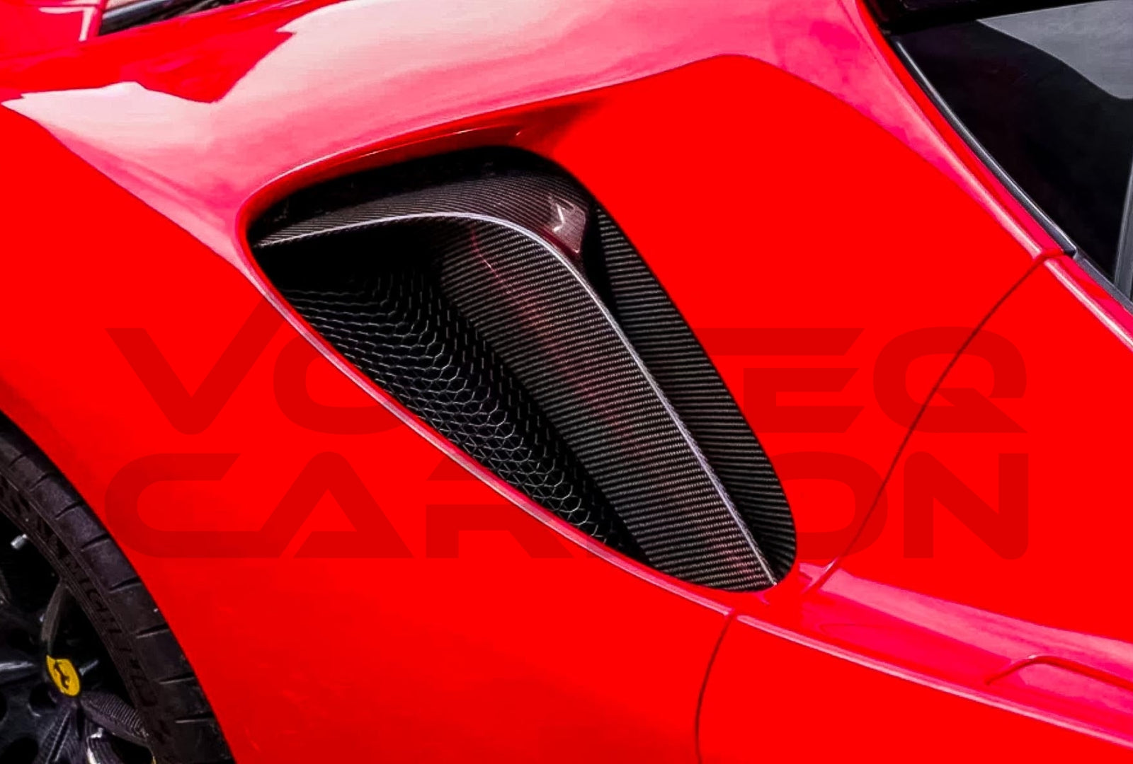 Carbon Fiber Quarter Panel Side Scoops - Ferrari SF90 Stradale (2020-U