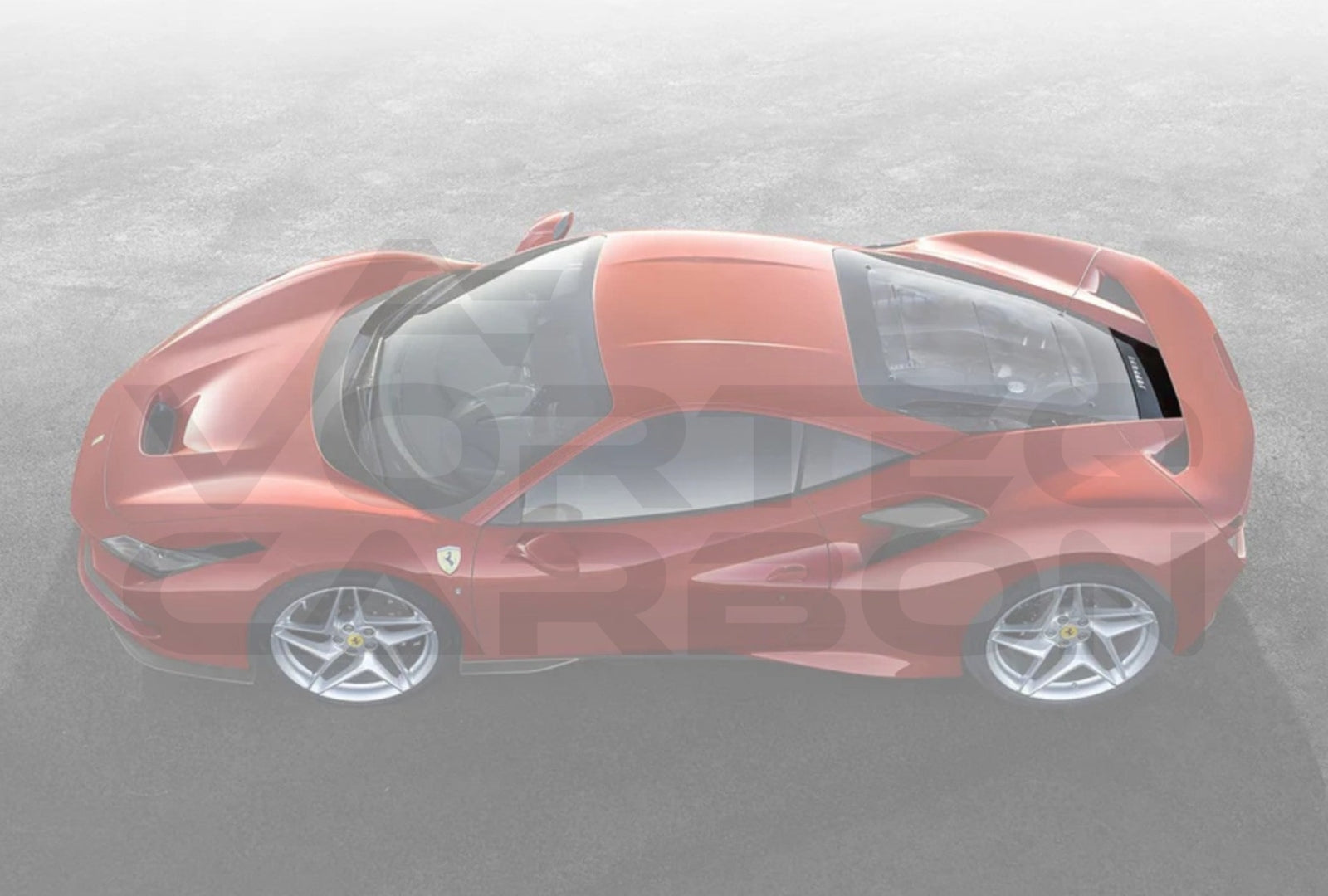 Carbon Fiber Rear Trunk Trim Cover - Ferrari F8 Coupe (2019-2023)