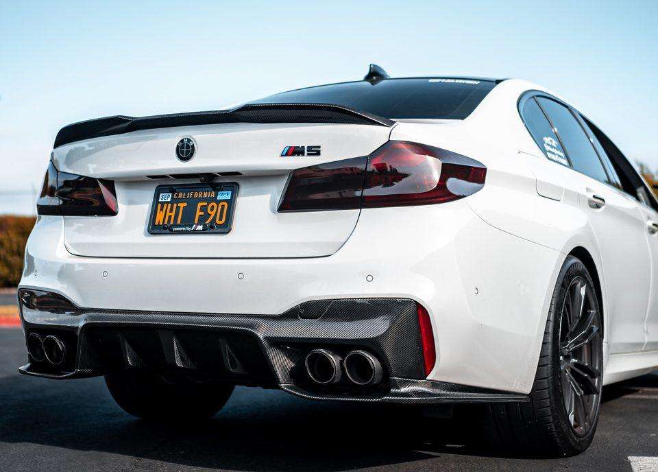 Carbon Fiber 3D Style Rear Diffuser (V1) - BMW F90 M5 – VorteqCarbon