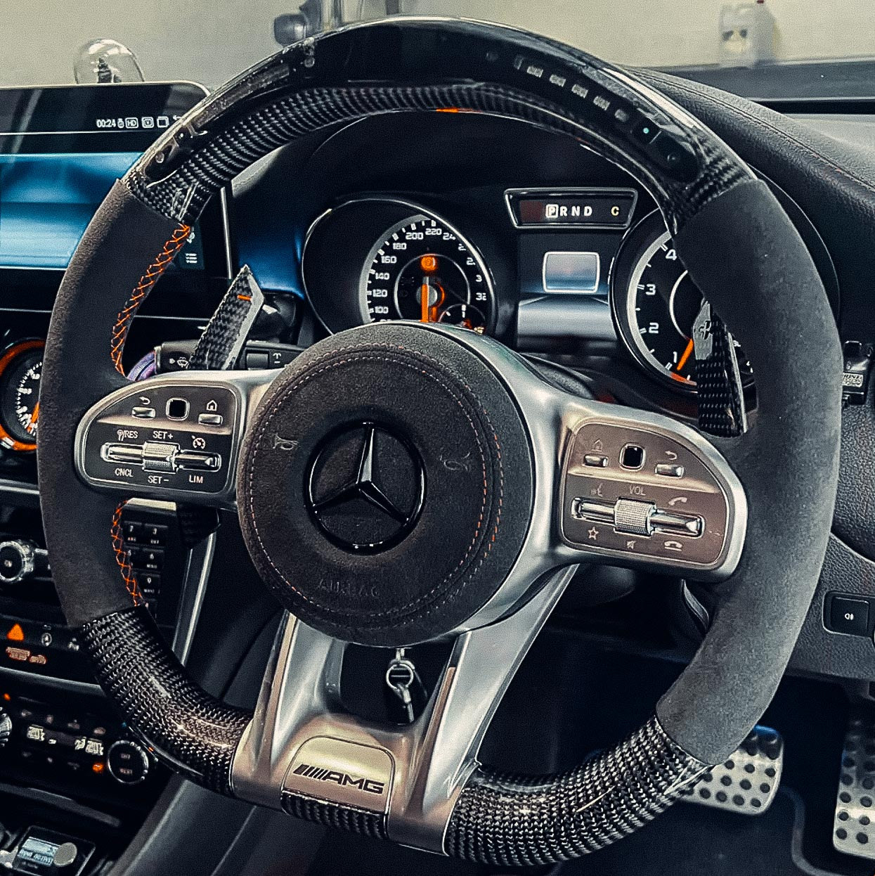 Fully Custom Carbon Fiber Steering Wheel - Mercedes AMG Style V2 ...