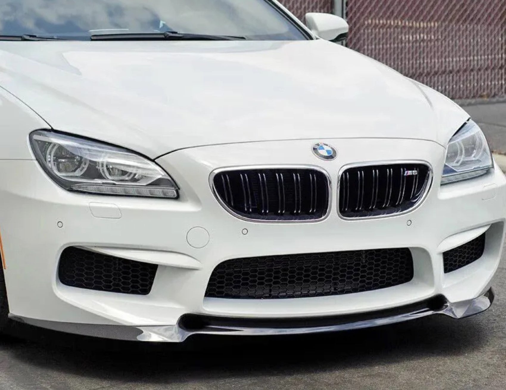 Carbon Fiber V Style Front Lip - BMW F06 M6 (2012-2017)