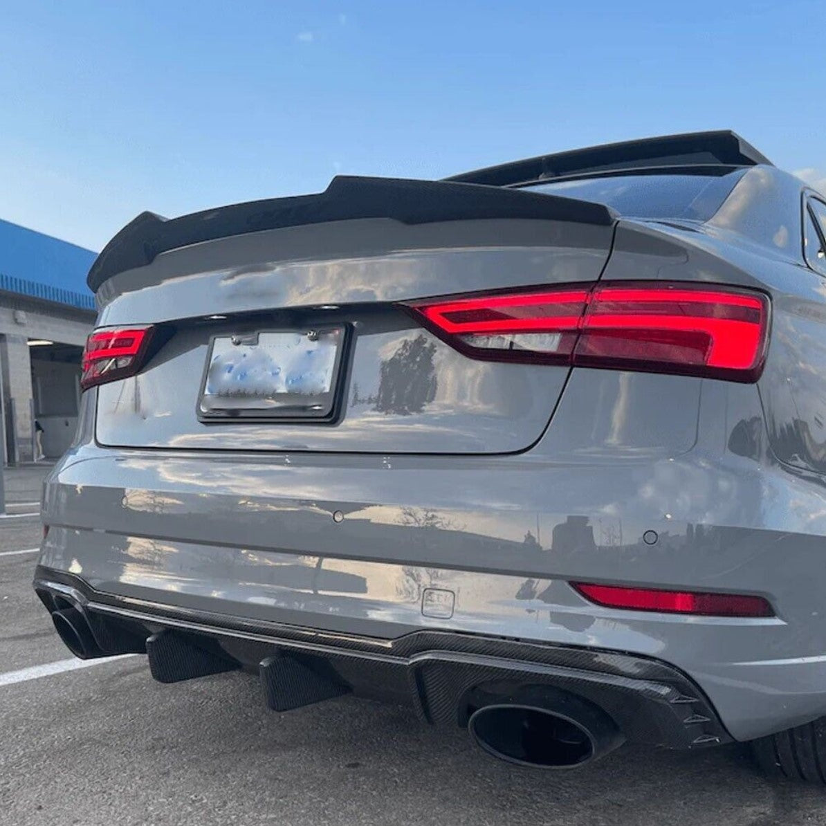 Carbon Fiber Rear Diffuser - Audi RS3 (2017-2019)
