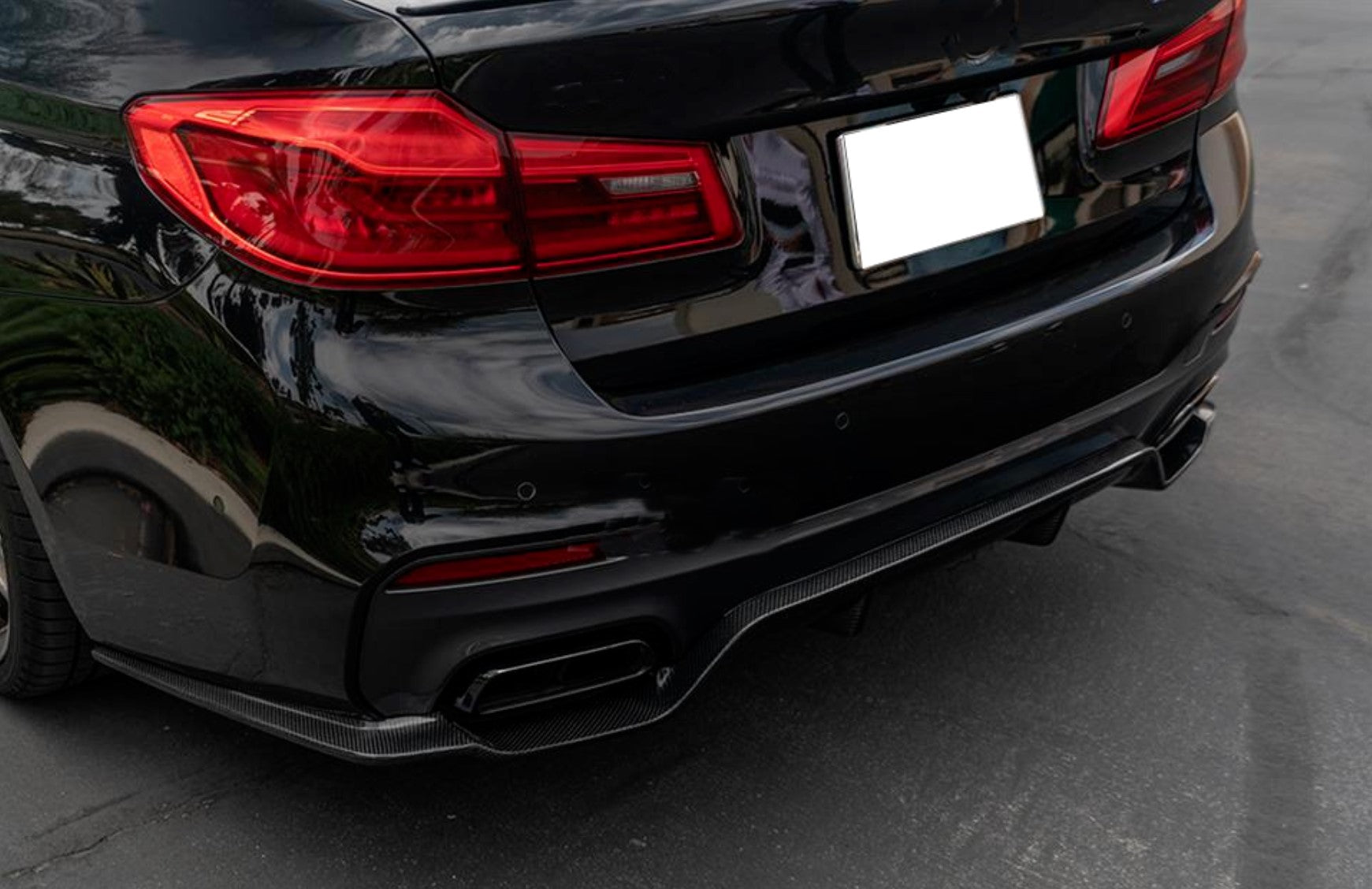 Carbon Fiber Rear Diffuser (V2) - BMW G30 5 Series