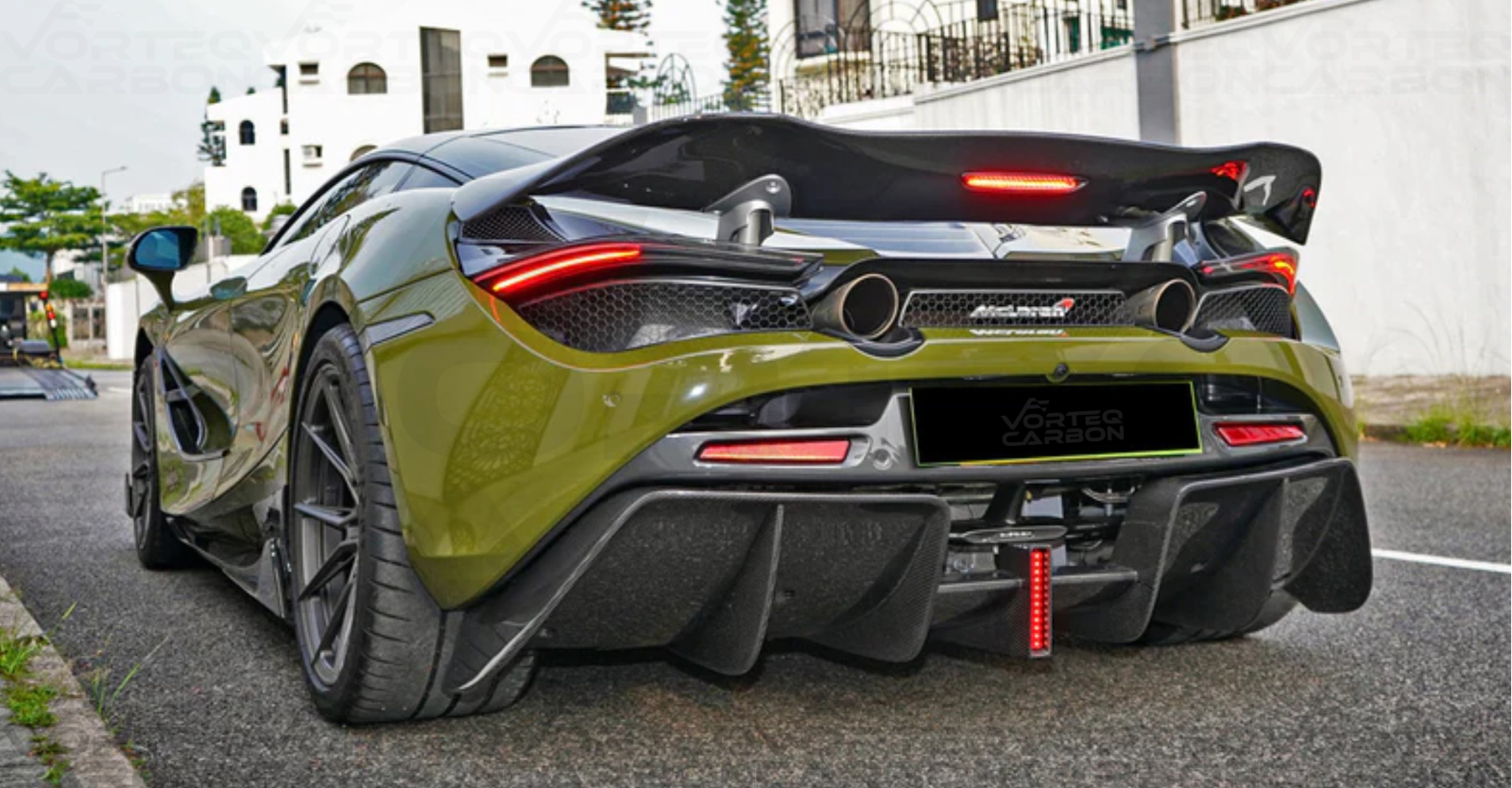 Carbon Fiber S Style Performance Rear Diffuser F1 LED - McLaren 720S