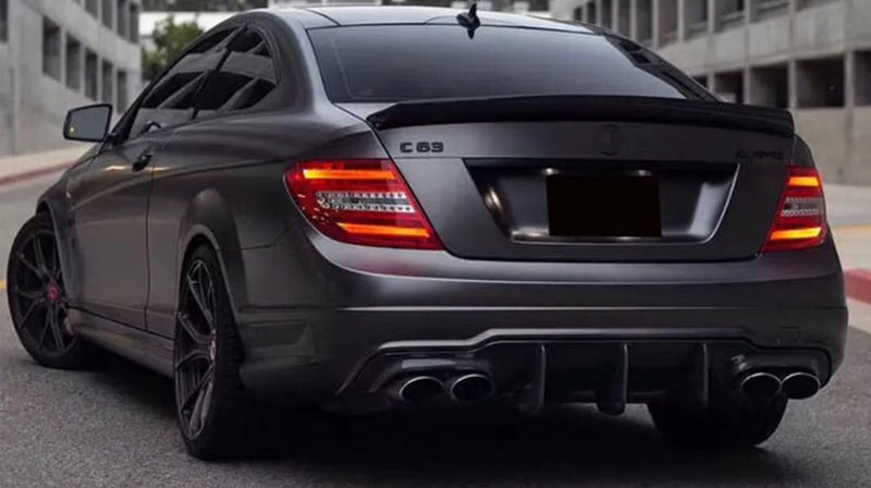 Carbon Fiber Performance Rear Diffuser (V2) - Mercedes W204 C63 AMG ...