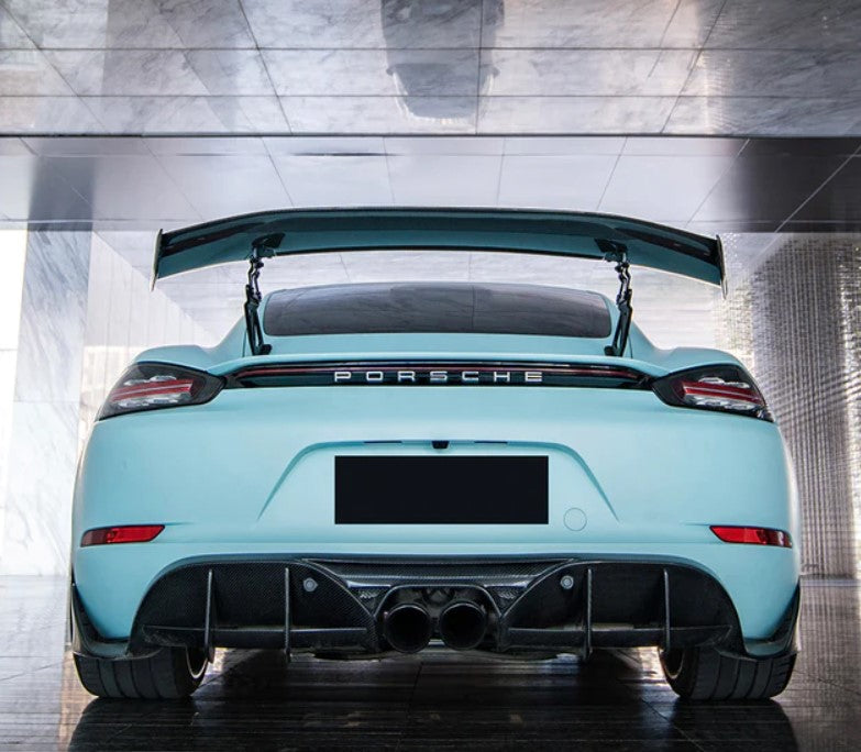 Carbon Fiber Trunk Wing Spoiler - Porsche 718 Cayman/Boxster (2016-202