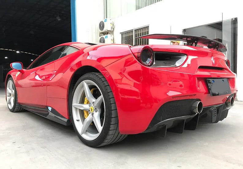 Carbon Fiber Rear Diffuser - Ferrari 488