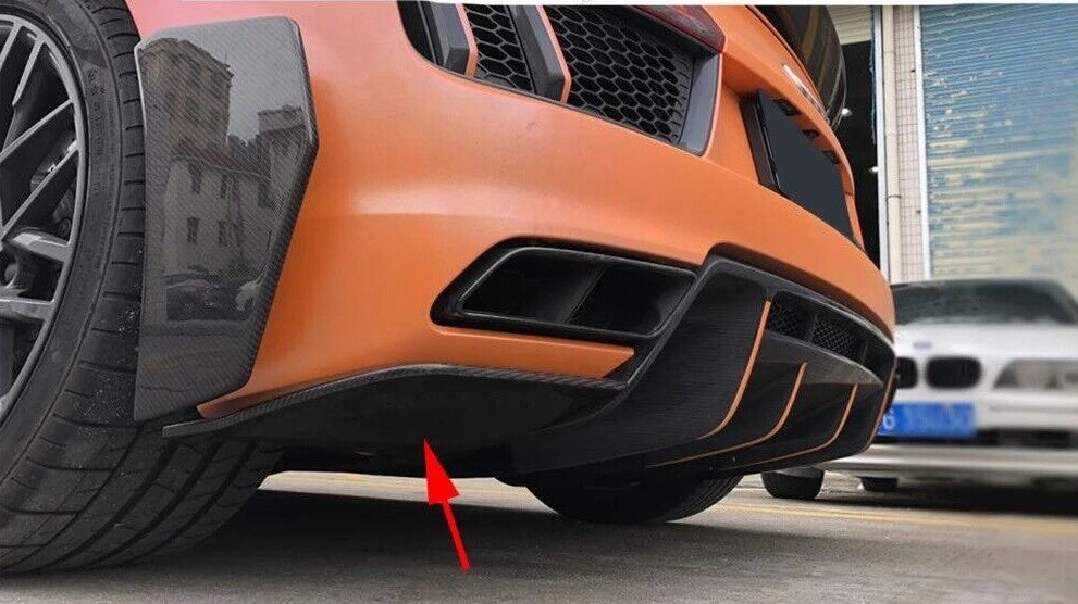 Carbon Fiber Lower Rear Canard Splitter - Audi R8