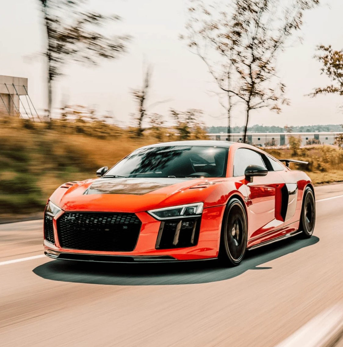 Carbon Fiber V Style Front Lip - Audi R8 – VorteqCarbon